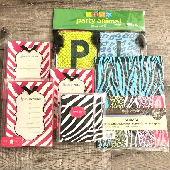 Anna Griffin | Party Supplies | Animal Print Theme Party Decor And ...